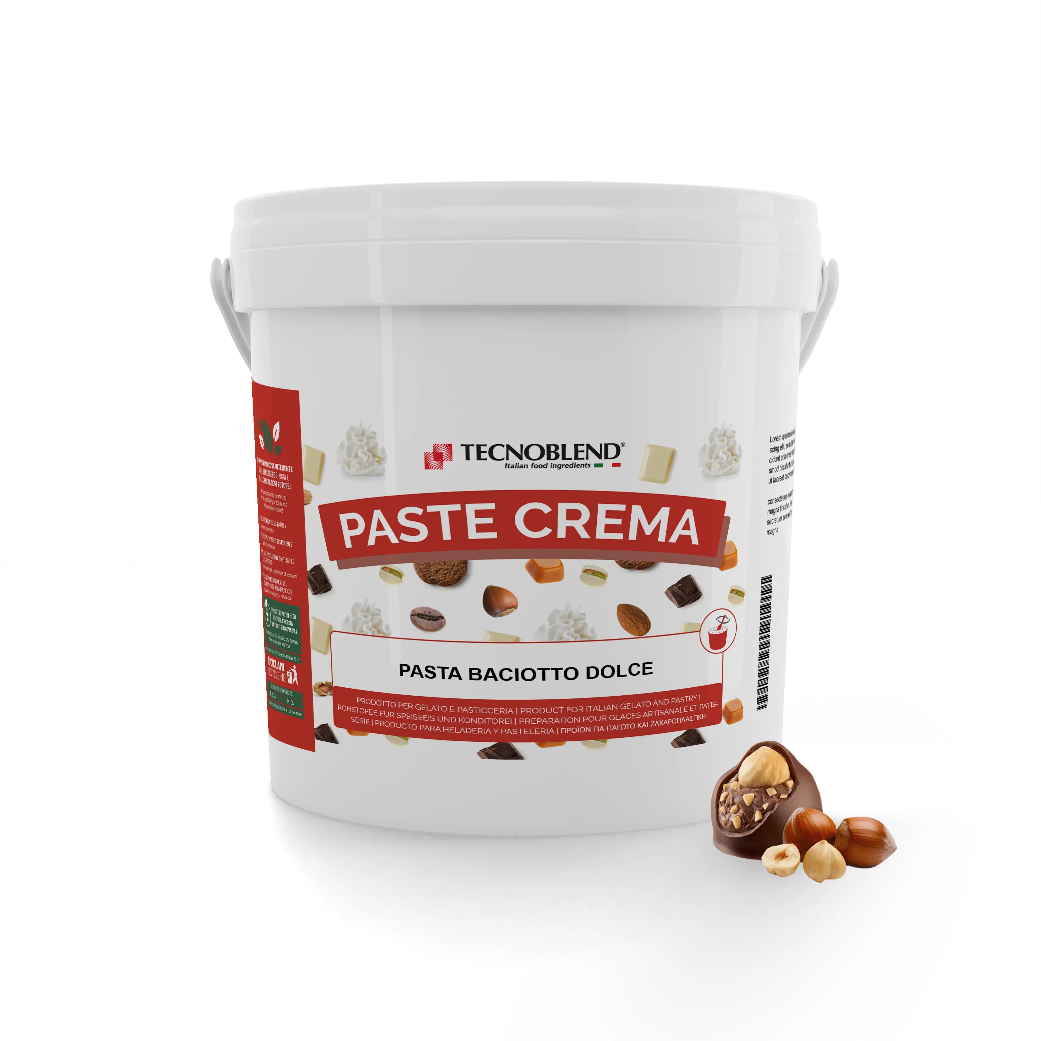 Pasta per Gelato gusto Bacio, PASTA BACIOTTO DOLCE